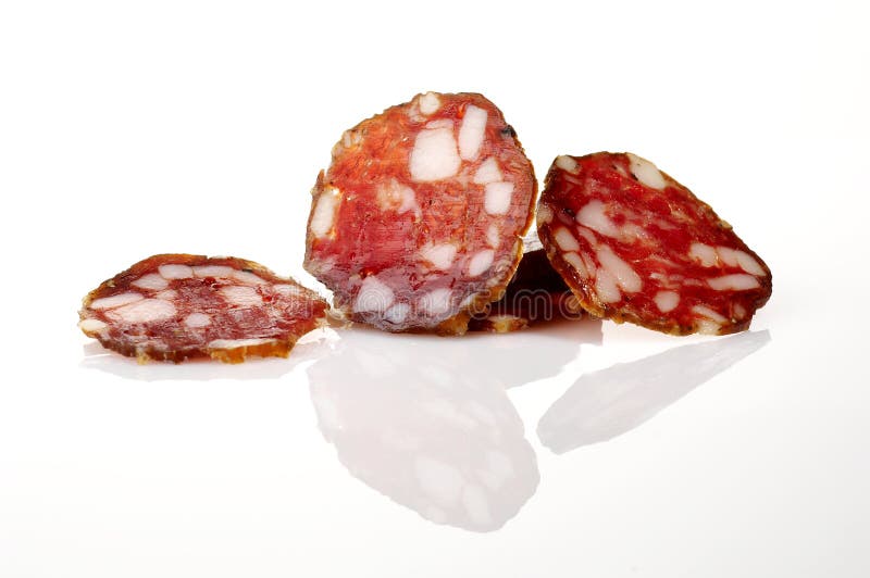 Salami stock photo. Image of meal, snack, salami, smoked - 7502254