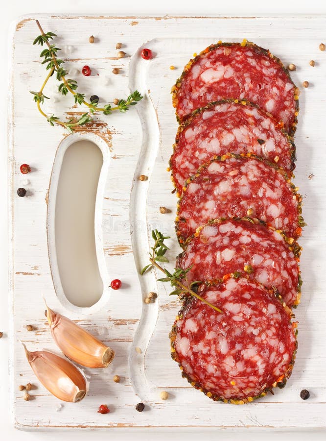 Salami. stock image. Image of fresh, culinary, close - 30506471