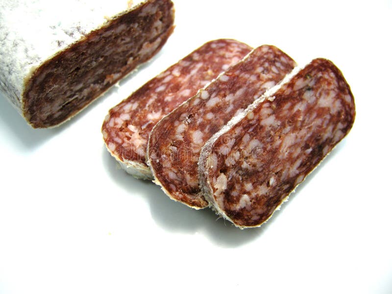 Salami italien image stock. Image du savoureux, caractéristique - 6055471
