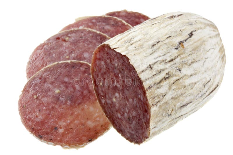 Salami italien image stock. Image du savoureux, caractéristique - 6055471