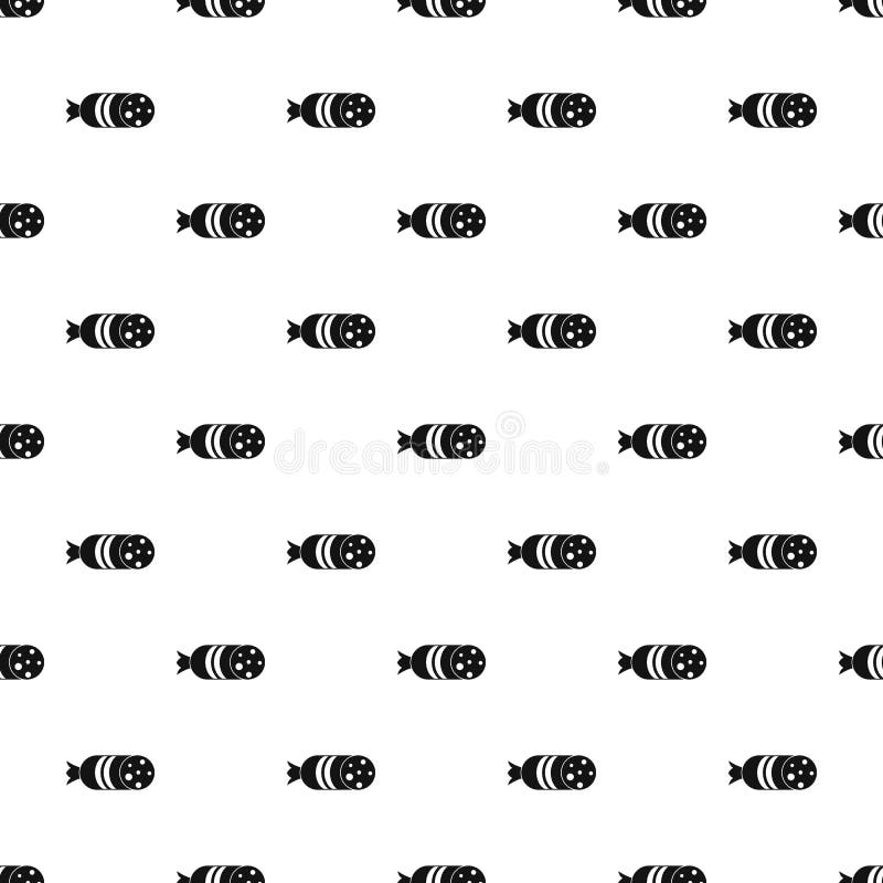 Salami Pattern, Simple Style Stock Vector - Illustration of cooked ...
