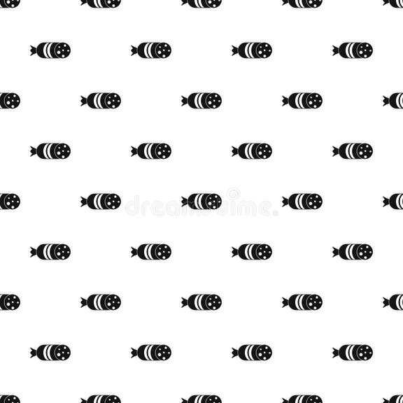 Salami Pattern, Simple Style Stock Vector - Illustration of cooked ...