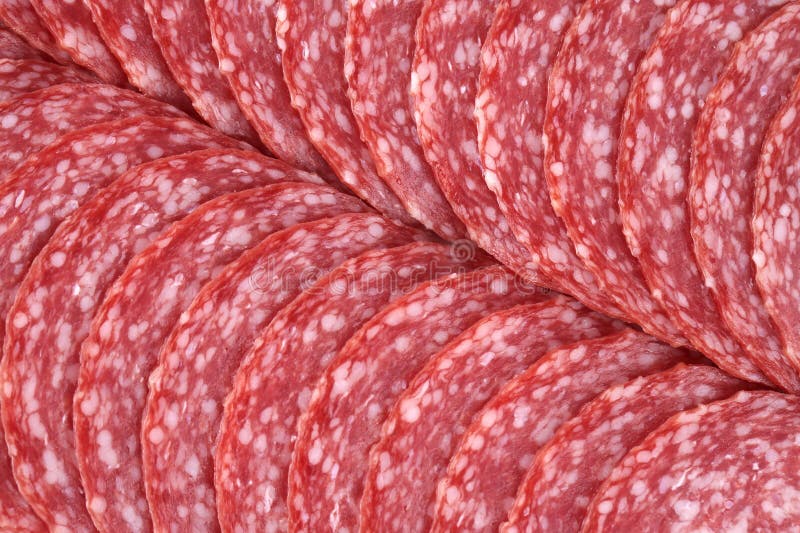Salami stock photo. Image of piece, meat, sausage, organic - 300485794