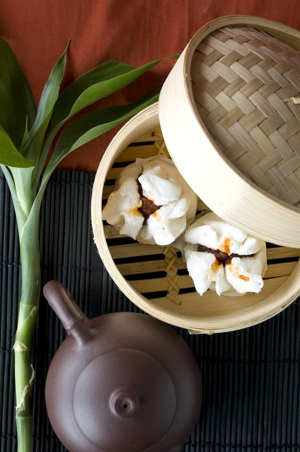 Salapao chinese bun stock photo. Image of restaurant - 44949894