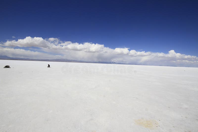 Salar De Uyuni Bolivia stock photo. Image of clouds, spanish - 55590800