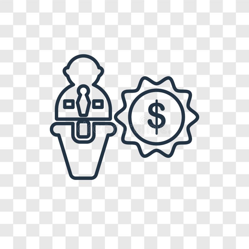 Salary Icon Vector Isolated on White Background, Logo Concept of Stock ...