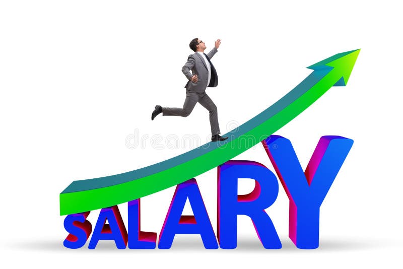 Salary Increase Concept with Businessman Stock Image - Image of ...