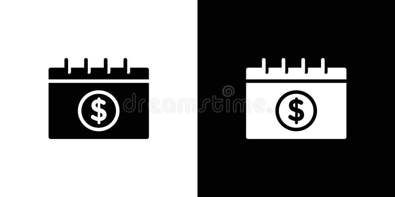Salary Payday Icon Logo Set Vector Stock Vector - Illustration of ...