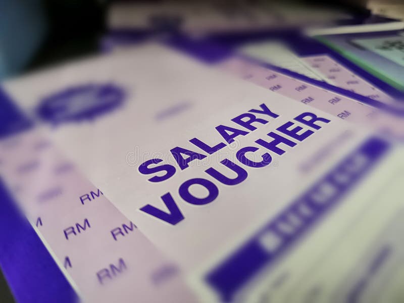 Salary voucher book stock image. Image of voucher, employment - 189497949