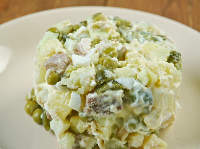 Salata de boeuf stock photo. Image of olivier, refreshment - 83538828