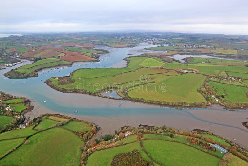 Salcombe on the Kingsbridge Estuary in Devon Stock Image - Image of ...
