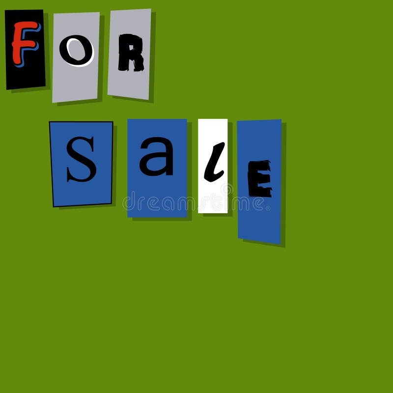 For Sale stock illustration. Illustration of graphic - 10089052
