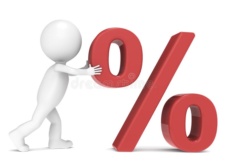 Percent symbol stock illustration. Illustration of abstract - 8229099