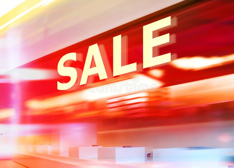 Sale (up To 50 Off) Sign in a Fashion Shop Window Stock Photo - Image ...