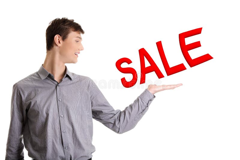 Sale stock image. Image of holding, look, business, background - 23163495