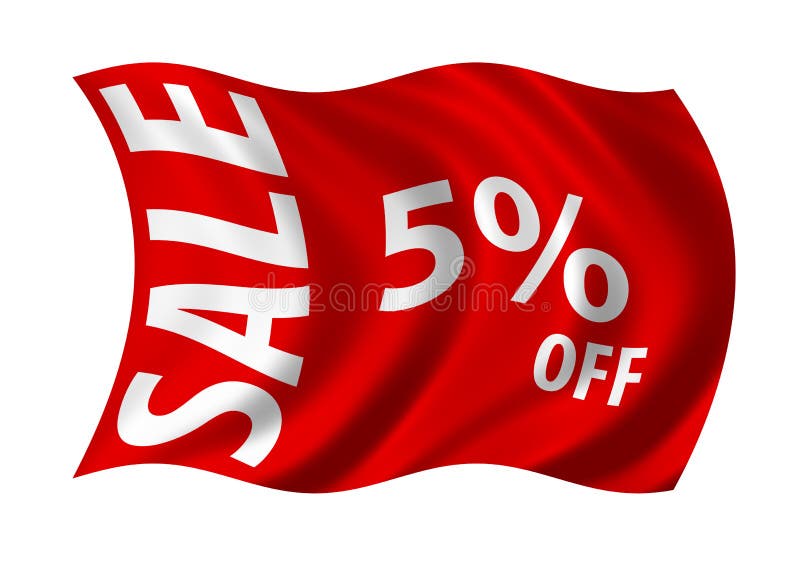 Everything Must Go Sale Flag Stock Illustration - Illustration of mall ...