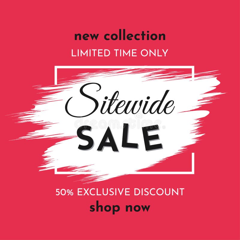 New Collection Sitewide Sale Square Poster for Social Media Stock ...