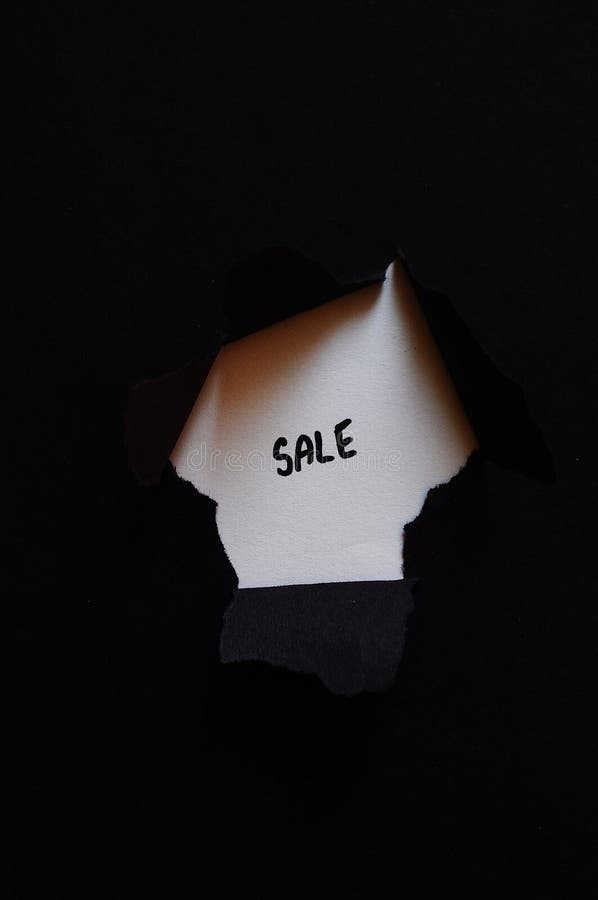Sale Write on Black and White Background Stock Photo - Image of ...