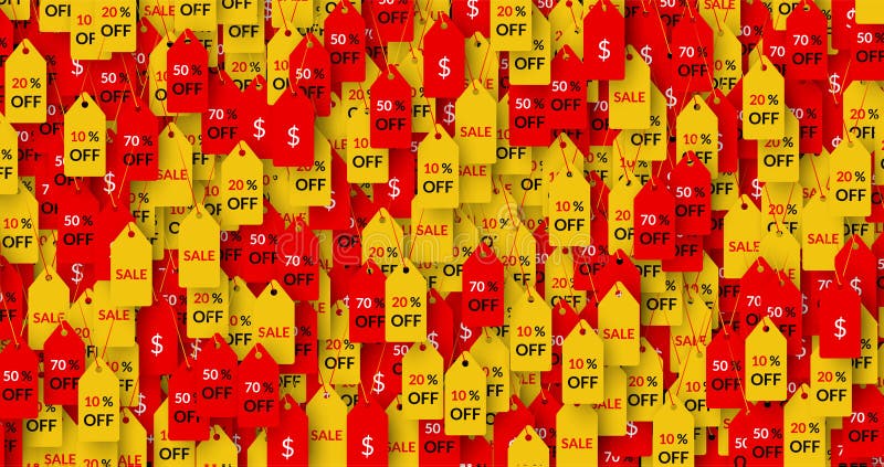Sale Background from Discount Tags. Vector Illustration Stock ...