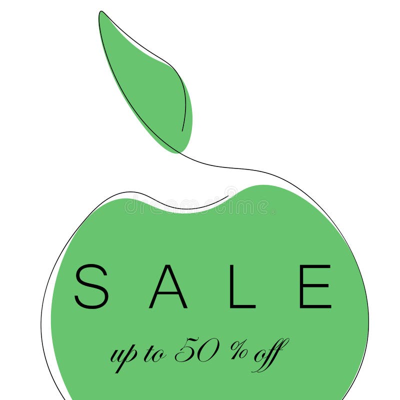 Sale Background Farm Fruit, Vector Illustration Stock Vector ...