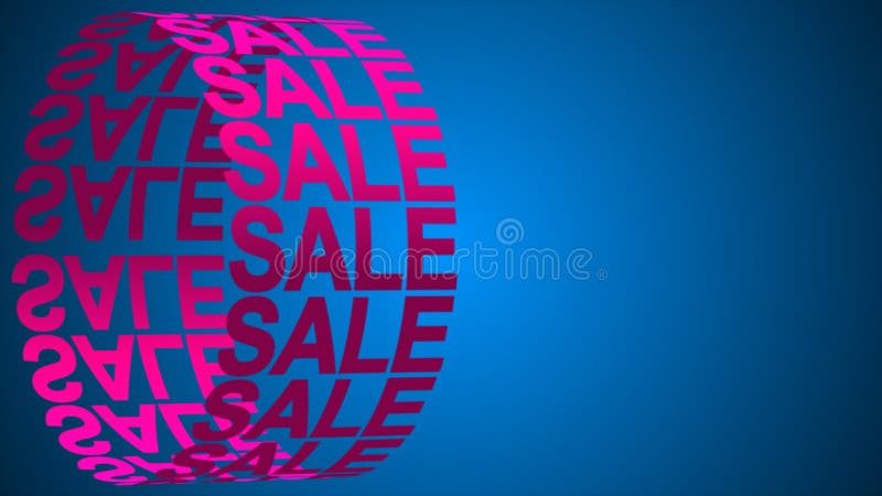 Sale Background for Promo, Concept of Sale and Clearance 3D Rendering ...