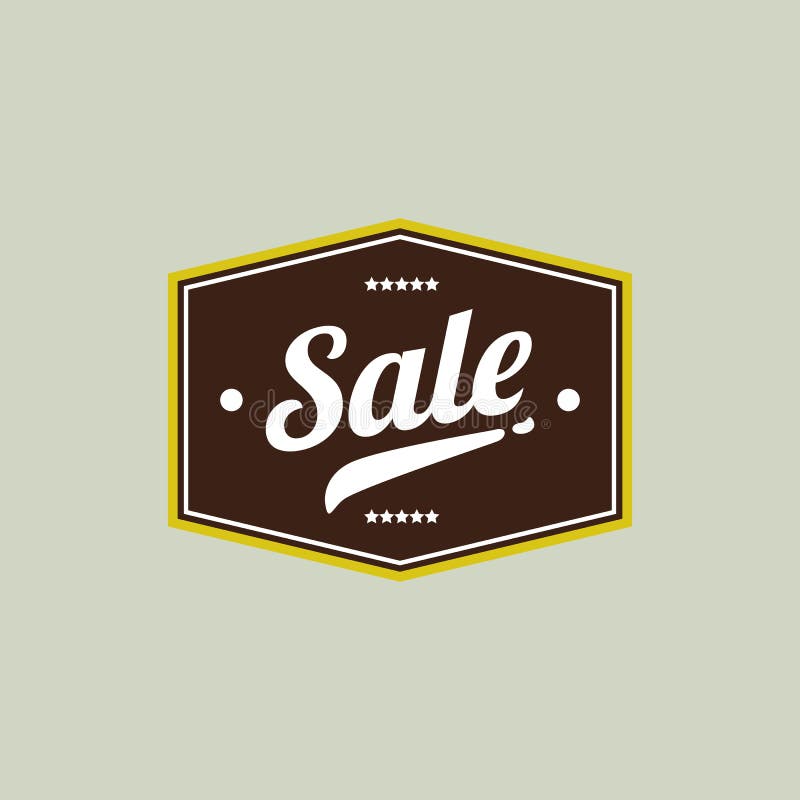 Sale Badge Logo stock illustration. Illustration of ribbon - 108903424