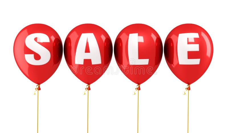 Sale balloons stock illustration. Illustration of flying - 41351668