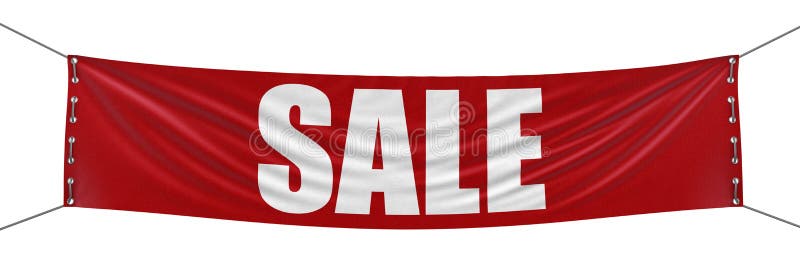 Sale Banner (clipping Path Included) Stock Illustration - Illustration ...