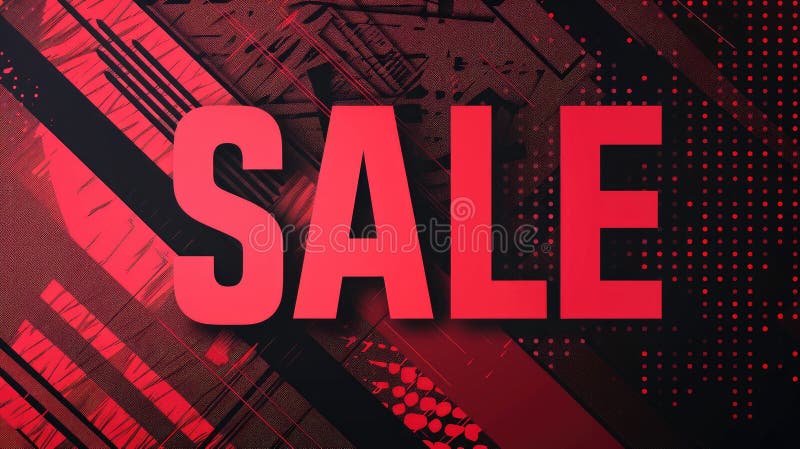 Sale Banner Layout in Red and Black Color AI Generated Stock Photo ...