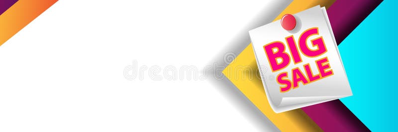 Sale Banner Modern Design Colorful Dor Modern Design Stock Vector ...