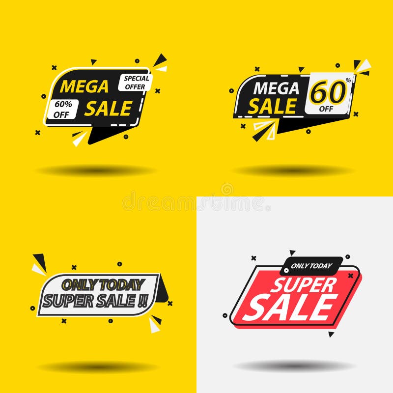 Sale Banner Modern Design Colorful Dor Modern Design Stock Vector ...