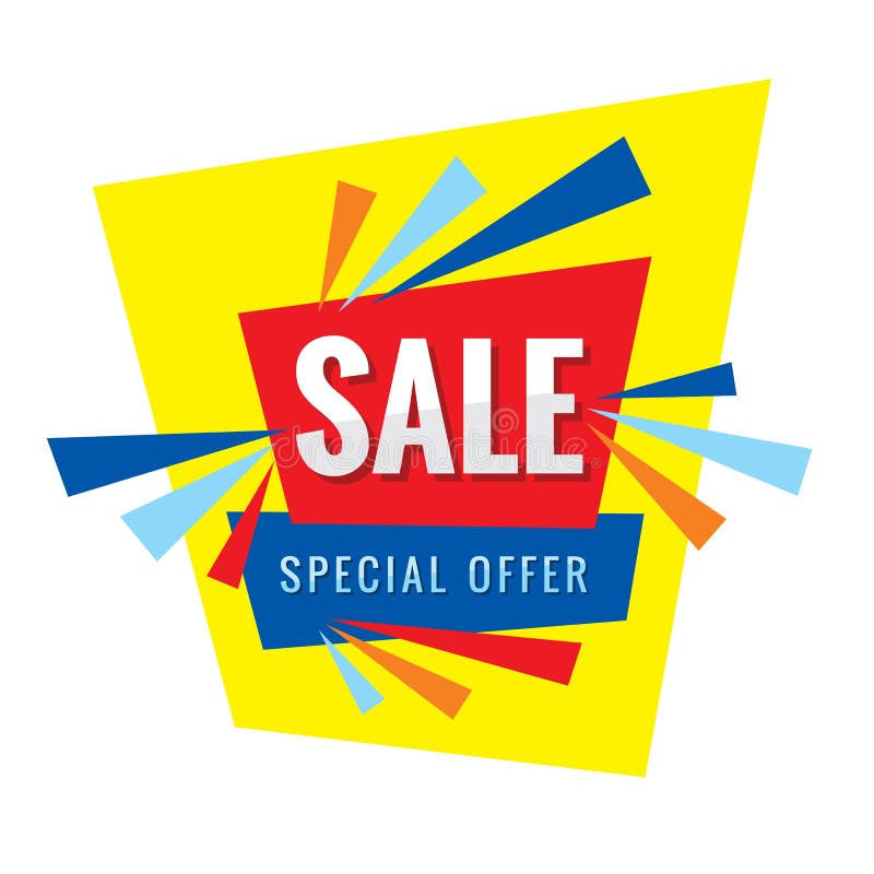 Sale Banner. Special Offer. Vector Illustration. Graphic Design Stock ...