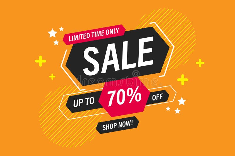 Sale Banner Template Design Background Stock Vector - Illustration of ...