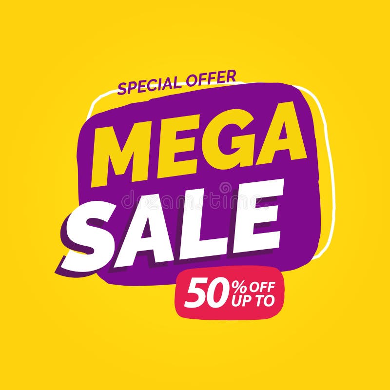 Sale Banner Template Design, Big Sale Special Offer. Vector ...