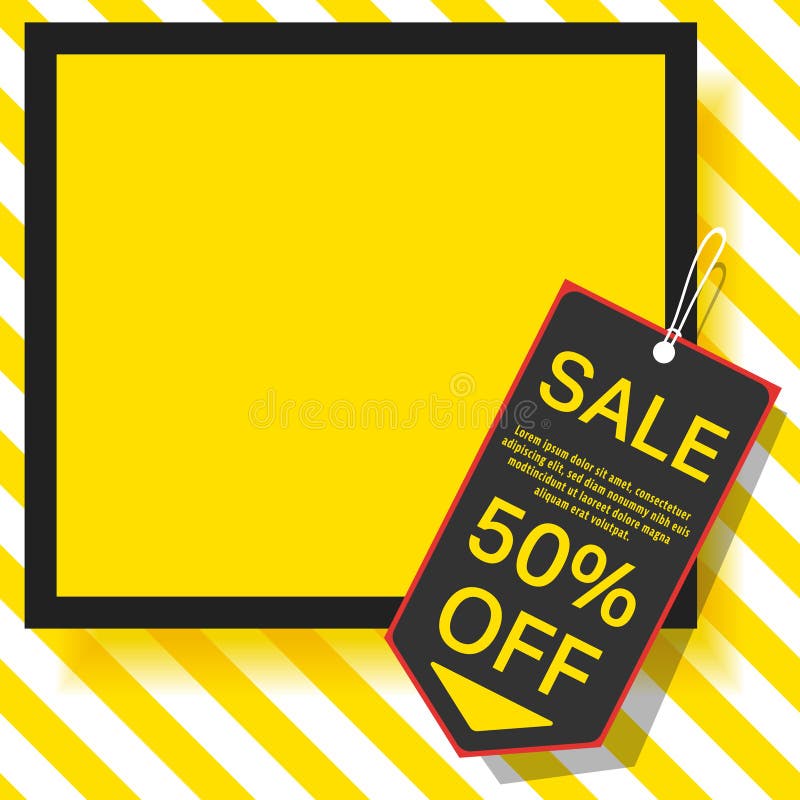 Sale Banner Template with Empty Space for Product Image Stock Vector ...