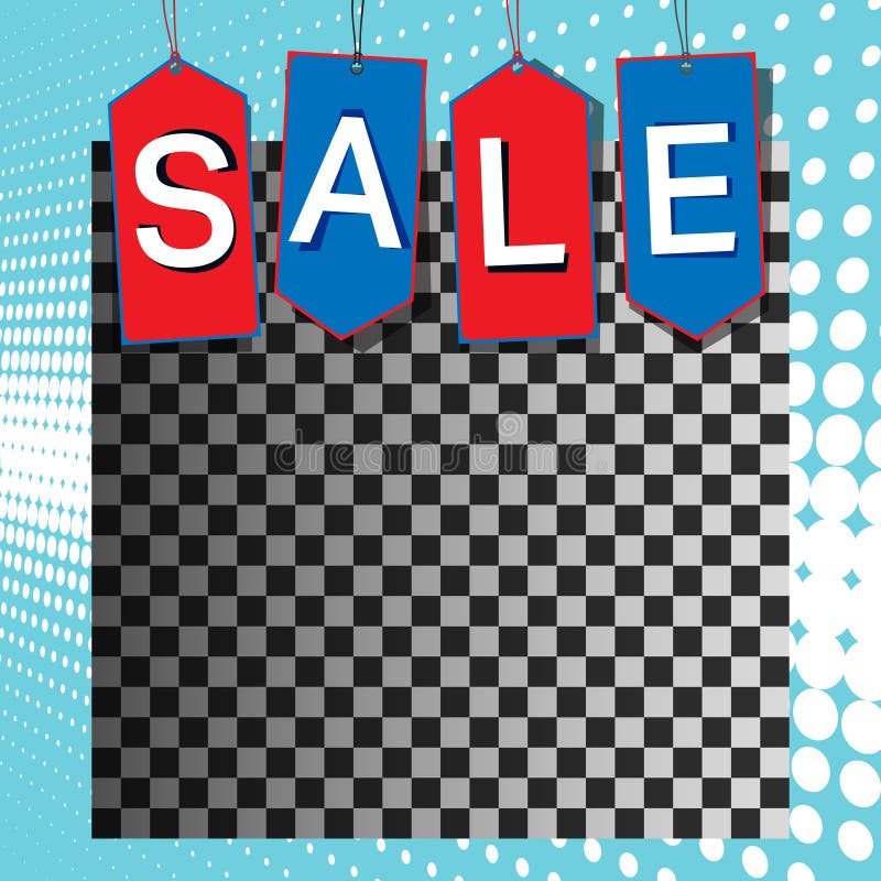 Sale Banner Template with Empty Space for Product Image Stock Vector ...