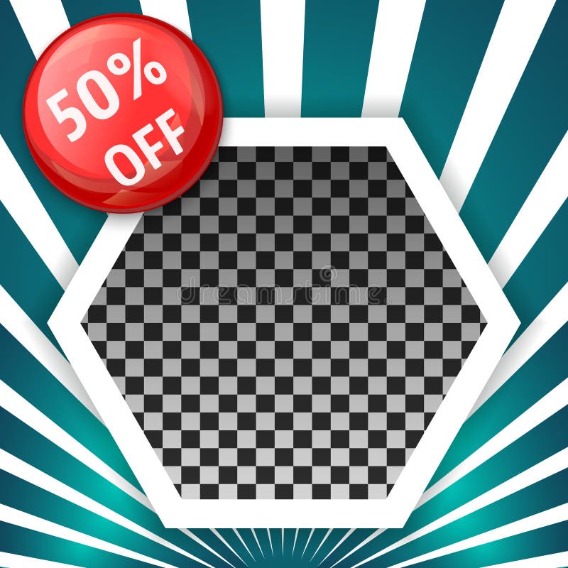 Sale Banner Template with Empty Space for Product Image Stock Vector ...