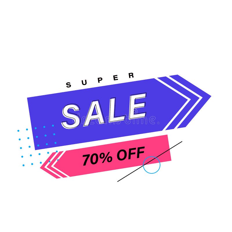 Sale Banner Template. Weekend Specials Offer. Vector Stock Vector ...