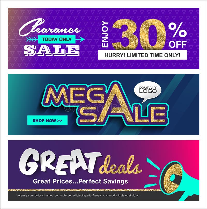 Sale banners design stock vector. Illustration of promo - 76393280