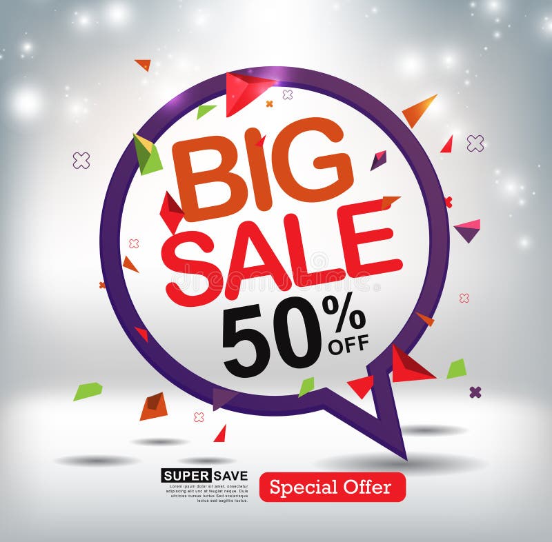 Sale Banners Poster Tag Design. Stock Vector - Illustration of discount ...