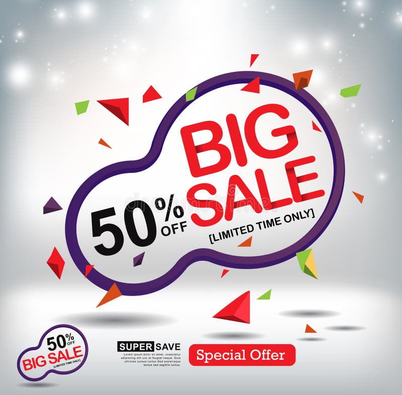 Sale Banners Poster Tag Design. Stock Vector - Illustration of ...