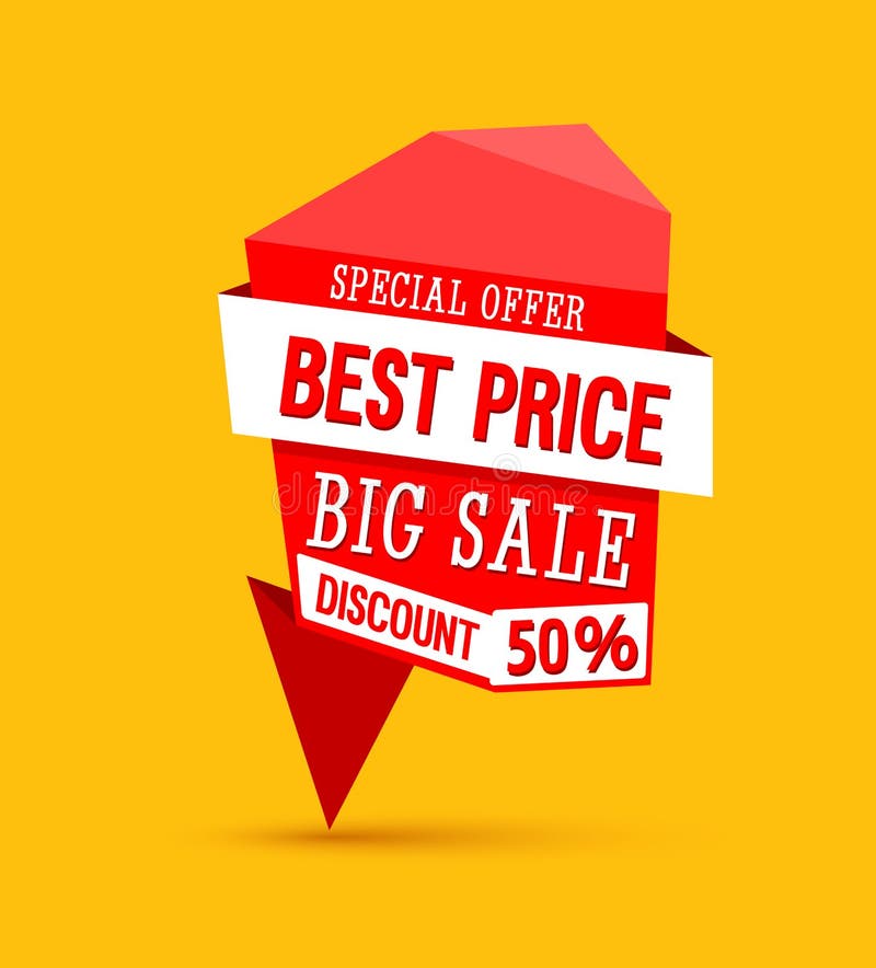 Sale Best Price Banner. stock vector. Illustration of creative - 87617608