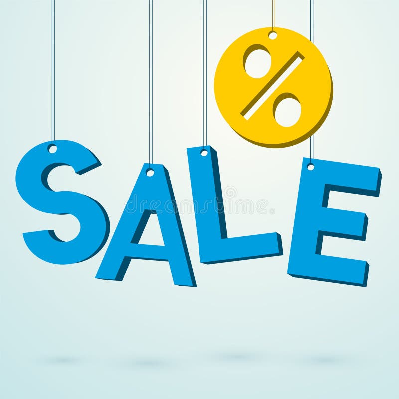 Sale blue sign stock illustration. Illustration of selling - 54778641