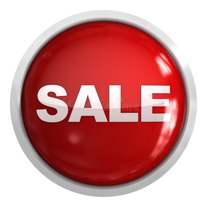 Sale button stock illustration. Illustration of purchase - 56085446