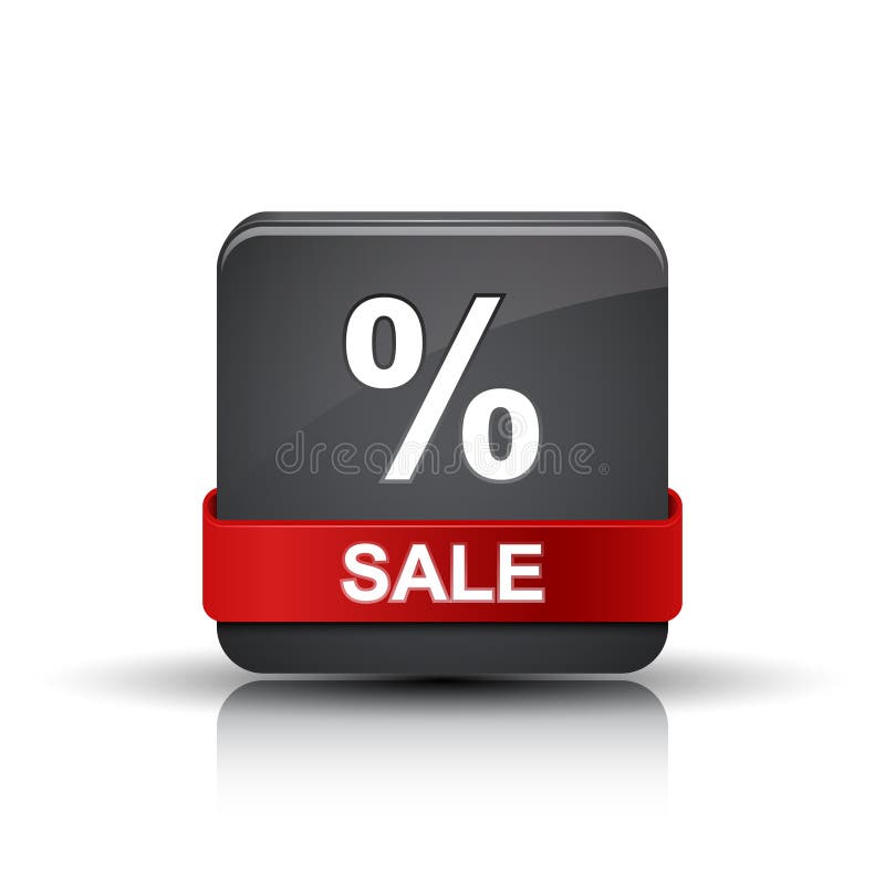 Sale button illustration stock vector. Illustration of sign - 109825403