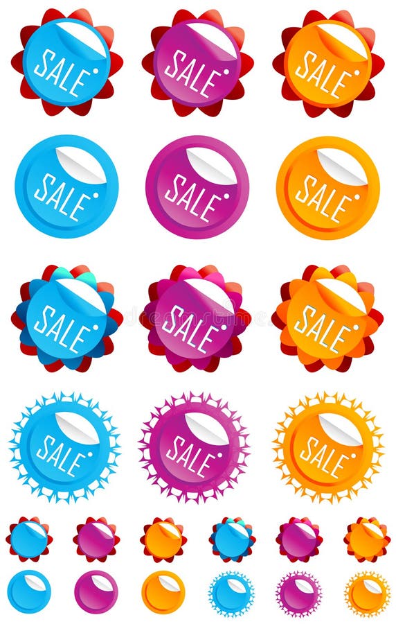 Sale buttons stock vector. Illustration of guarantee - 19990887