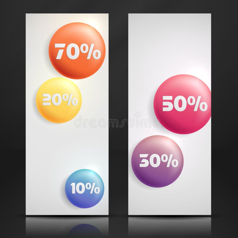 Set of promo badges stock illustration. Illustration of round - 23109792