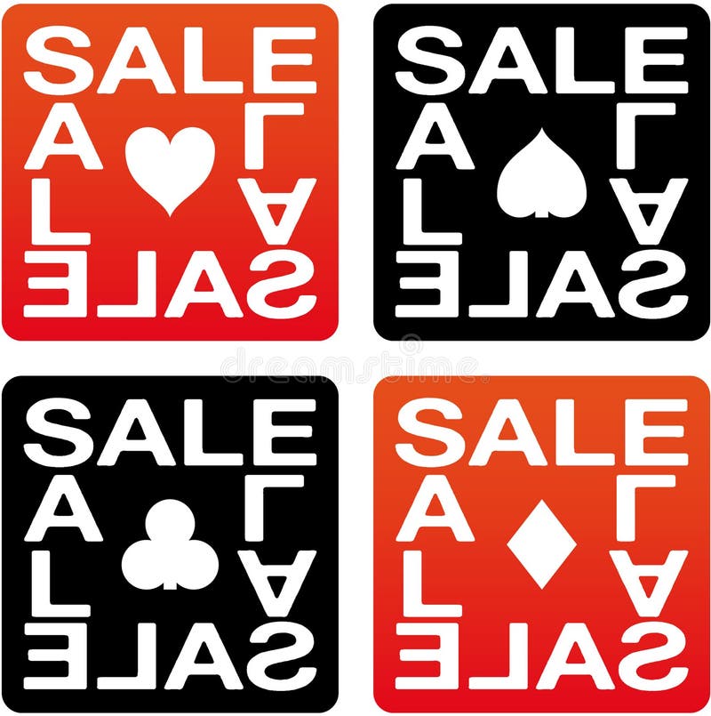 Sale cards stock vector. Illustration of grunge, lucky - 10460831