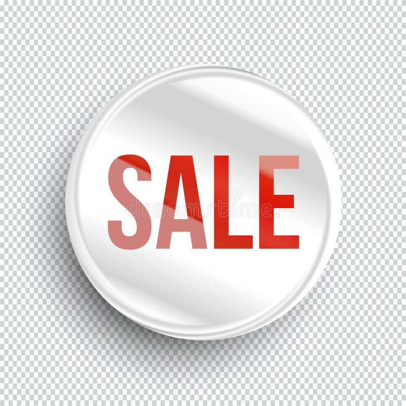 SALE Circle Banners on Transparent Background. Stock Vector ...