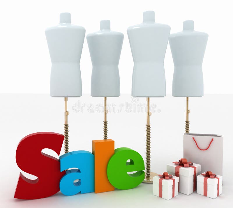 Sale for a clothing stock illustration. Illustration of advertising ...